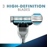 Gillette Mach3 Razor Handle, Manual Mens Razor with 3 DuraComfort ...