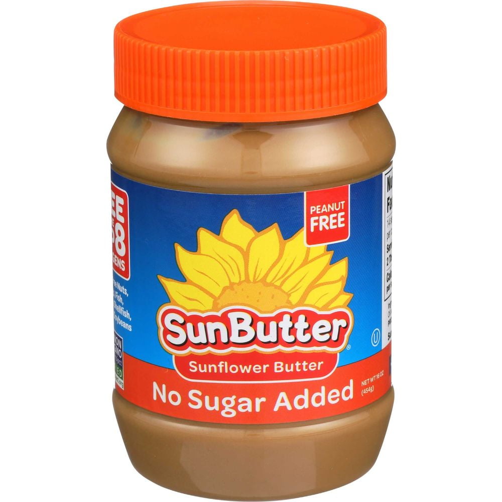Sunbutter No Sugar Added Sunflower Butter, 16 Ounce -- 6 per Case ...