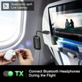 Premium Airplane Bluetooth 5.4 Transmitter Adapter,Supports 2 AirPods ...
