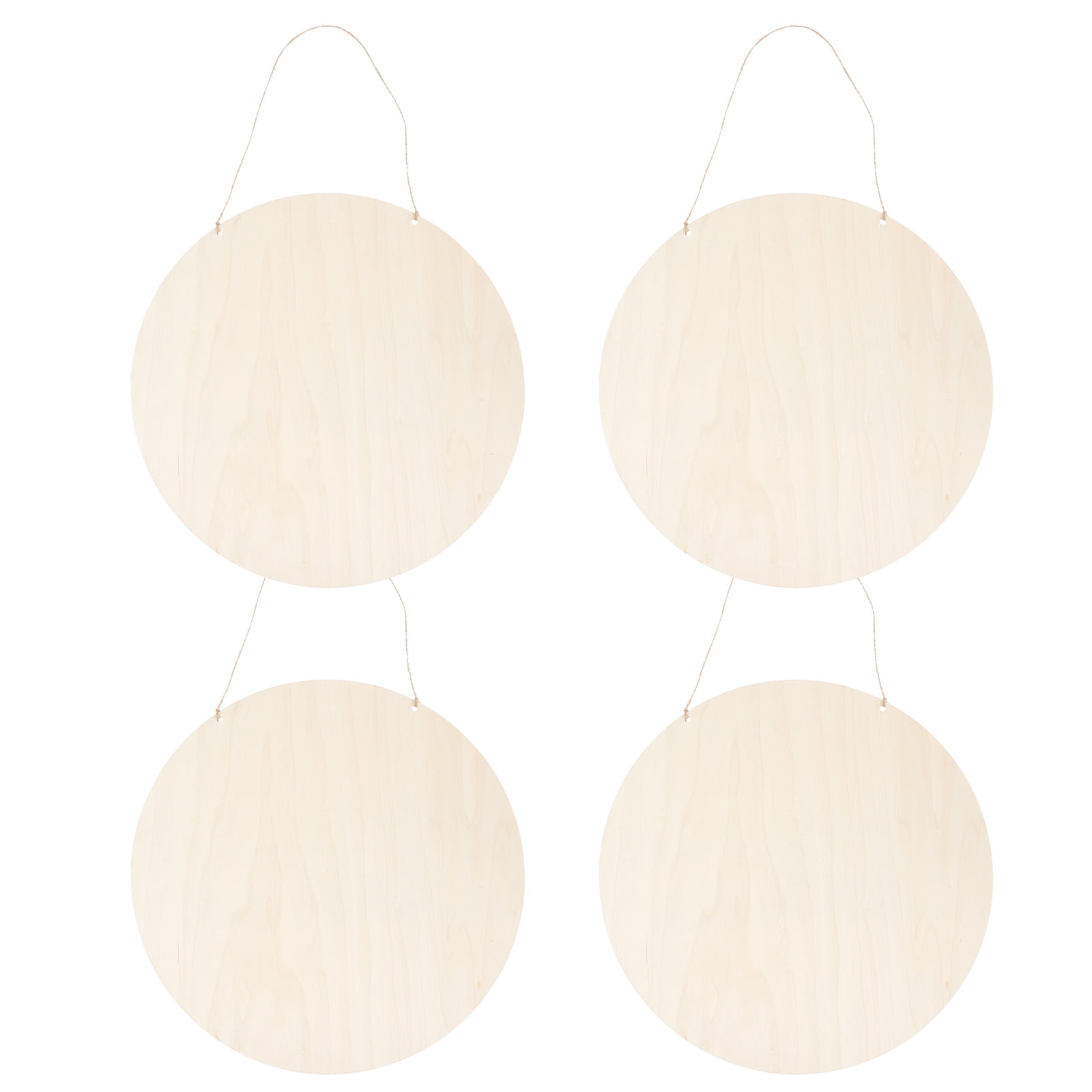 Click here for Ounona 4 Set Unfinished Wooden Plaques Round Craft... prices