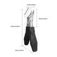 Angled Stainless Steel Nail Trimmer with Wide Jaw Slanted Clipper for ...