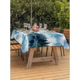 60x84 Inch Outdoor Tablecloth with Umbrella Hole Zipper Rectangle ...