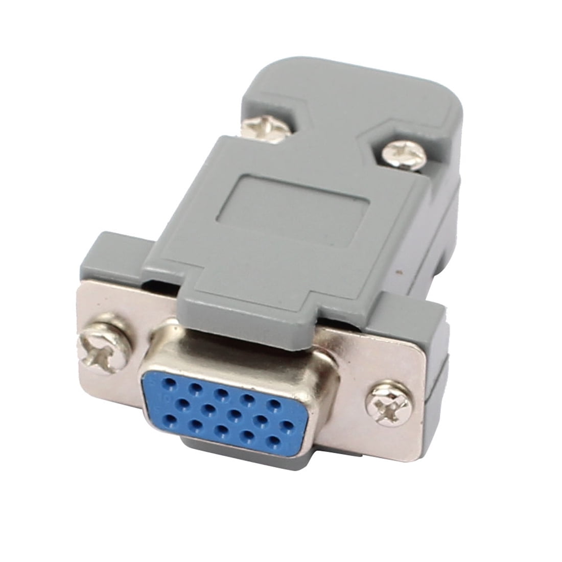 DB15 15 Pins 3 Rows VGA Female Converter Connector Adapter w Plastic Shell - Walmart.com