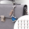 Alloy Glass Stone Keychain Heart Designs Everyday Carry Accessory ...
