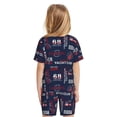 Pajamas Set For Boys and Girls, Nautical Style Sailboat 2 Piece Short ...
