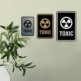 Signs ByLITA Portrait Round Toxic Sign (Red) - Large - Walmart.com