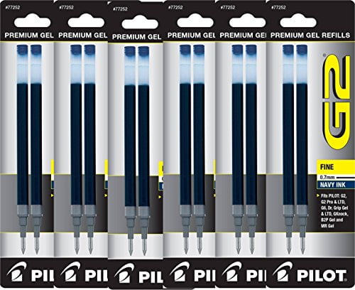 Value Pack of 6 - Pilot G2 Gel Ink Refills for Rolling Ball Pen, Fine ...