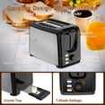 Dear Morning 2 Slice Bagel Toaster with Wide Slots, 7 Shade Settings ...