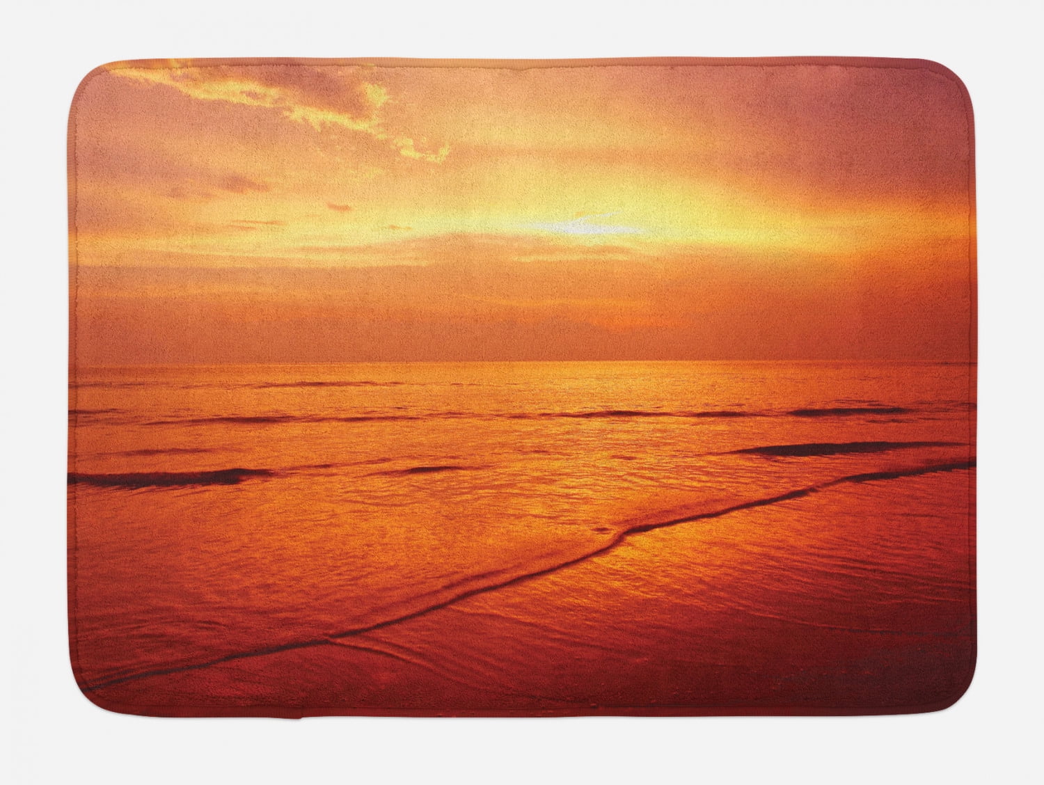 Ocean Bath Mat, Twilight Seascape at Karon Beach Thailand Exotic ...