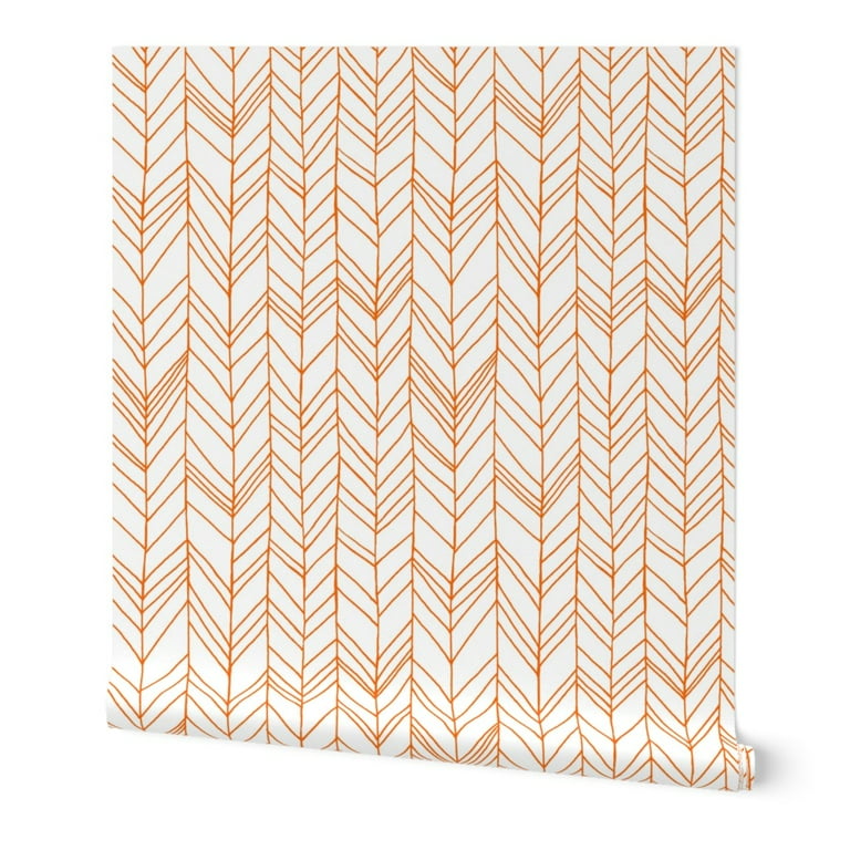 Coral Chevron Computer Wallpaper