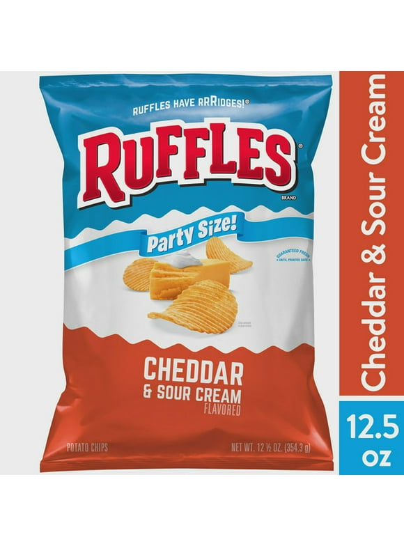 Cheddar and Sour Cream Ruffles in Chips - Walmart.com