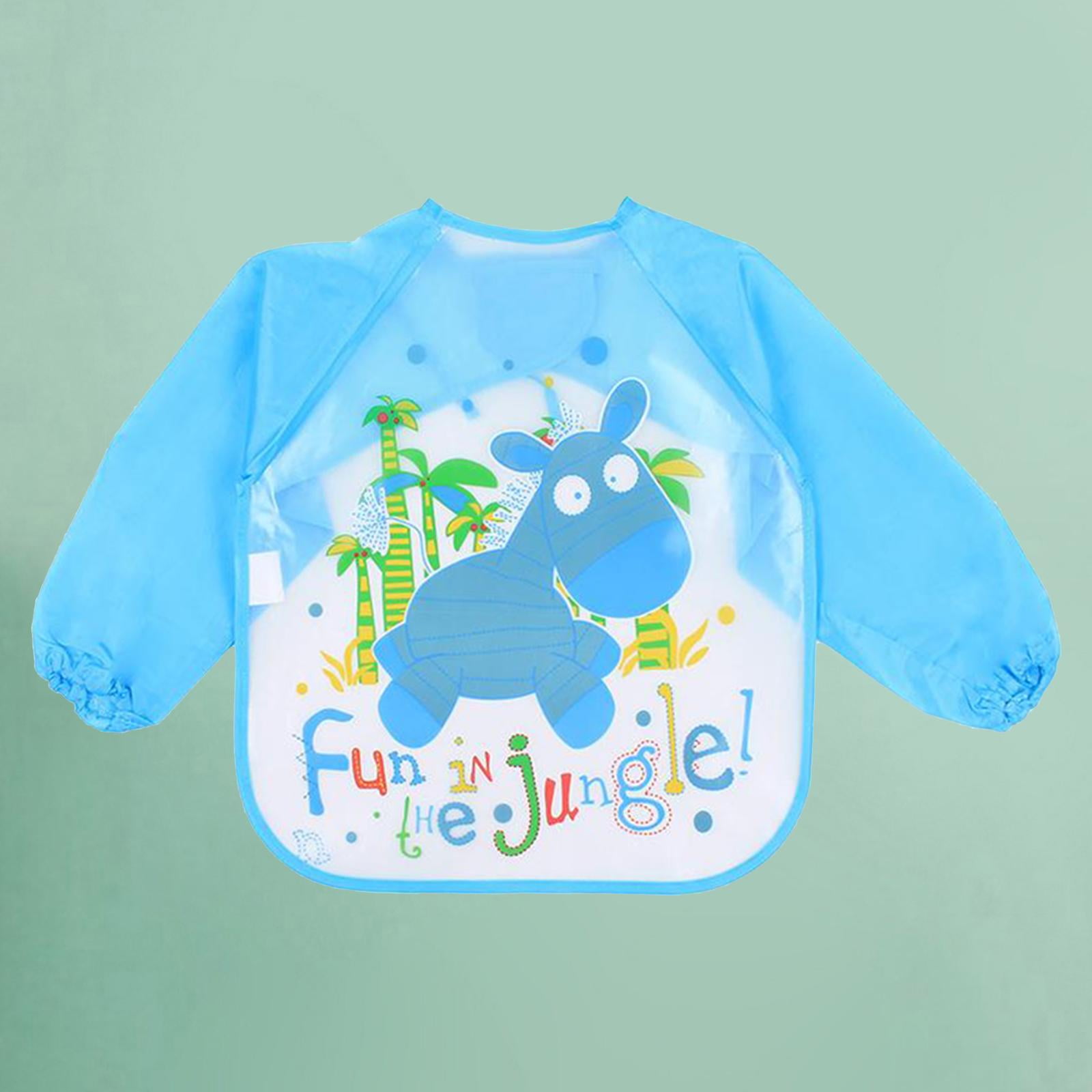Waterproof Children's Smock Kids Painting Drawing Eating Bib - Kitchen ...