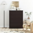 Homfa 4 Drawer Dresser, 37"H Dresser Chest with Drawers for Bedroom ...