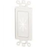 DATACOMM ELECTRONICS 45-0016-WH Decor Insert with Flexible Opening (White) - Walmart.com