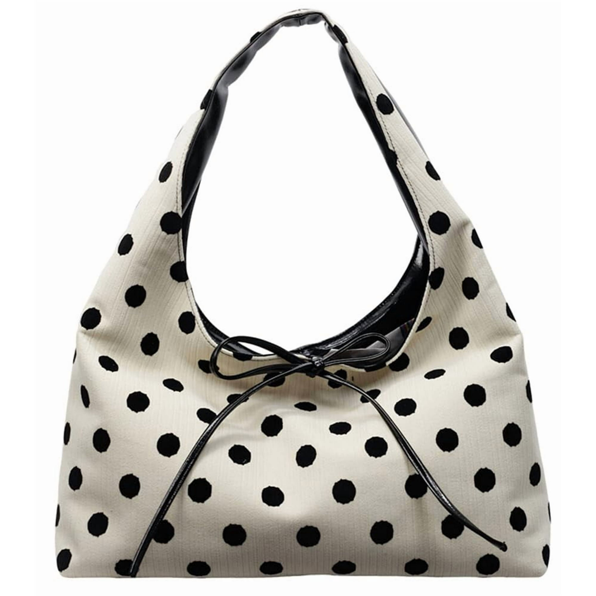 Click here for Unbranded Large Slouchy Tote Bag With Bow Tie & Po... prices