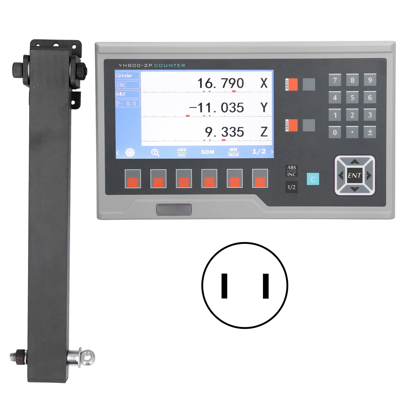 Pantalla de codificador de escala lineal, lectura digital LCD Lectura digital LCD lineal ...
