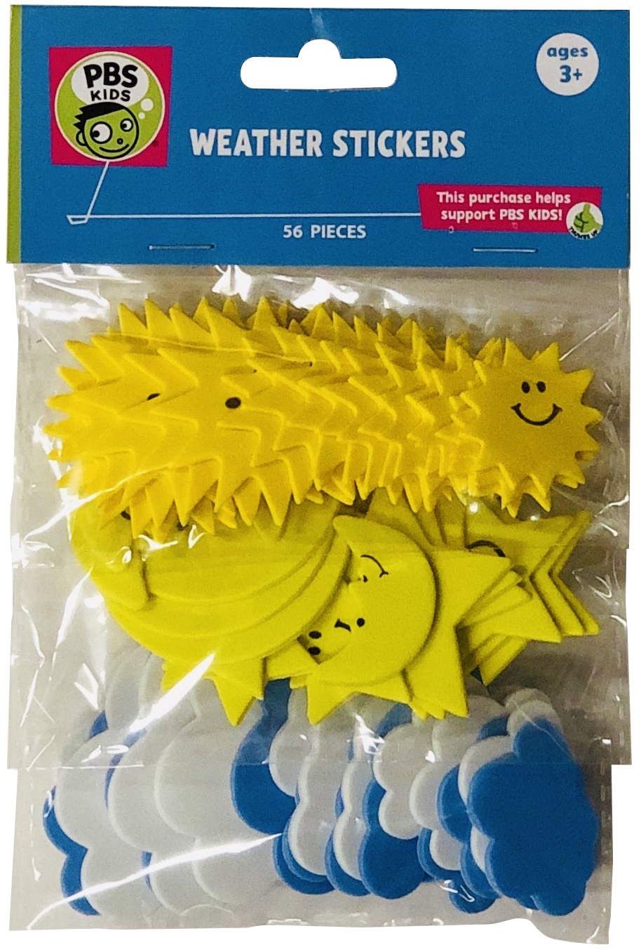 Foam Stickers 56/Pkg-Weather - Walmart.com