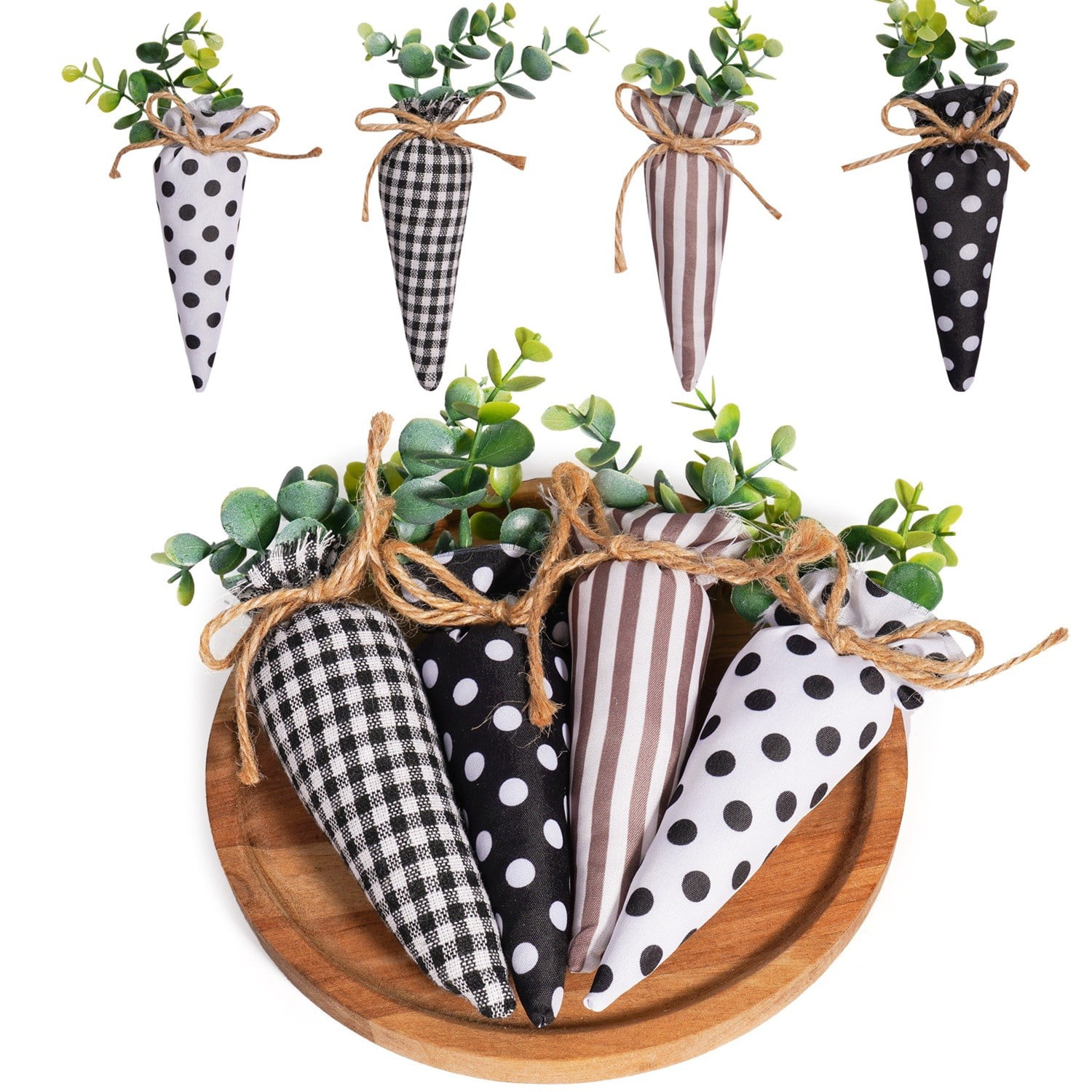 Click here for Qonix Easter Carrot Doll Set - 4pc Decoration  Cut... prices