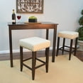 Carolina Classics Noah Pub Bar Table in Antique White - Walmart.com