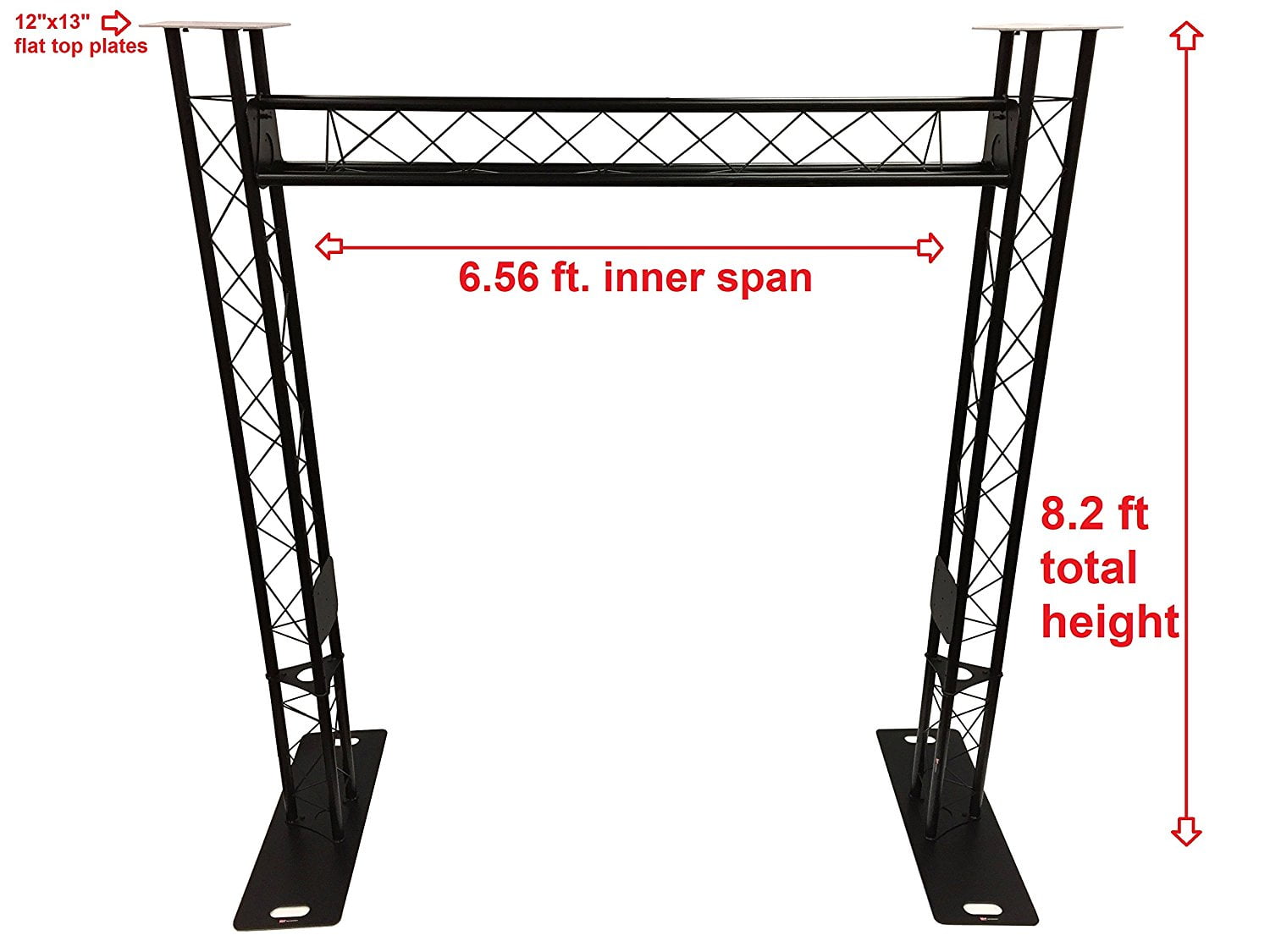 BLACK TRUSS ARCH KIT 8.20FT Height Mobile Portable DJ Lighting System ...