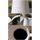 VANCORE Shabby Chic Flower Vase, French Country Metal Vase with Handle ...