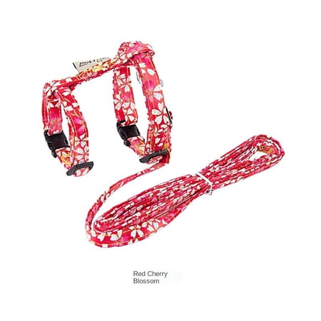 Cat Supplies Cat Traction Rope Adjustable I-Shape Walking Cat Rope-red ...