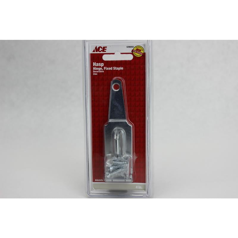 4" Zinc Decorative Fixed Staple Hinge Hasp Ace Hasps 5296058 Zinc Steel ...