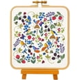 Birds, Insects, and Berries Hand Embroidery Kit, Birds with Flowers Pre ...