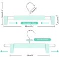 20 Pack Adjustable Non-Slip Clip Pants Hangers with Rust-Resistant ...