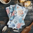 Blue Ocean Kitchen Towels, Absorbent Microfiber Kitchen Dish Hand Tea ...
