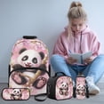 Bulopur Sweet Girls 17 Inch Backpack Set, Set of 4 Cherry Blossom Panda ...