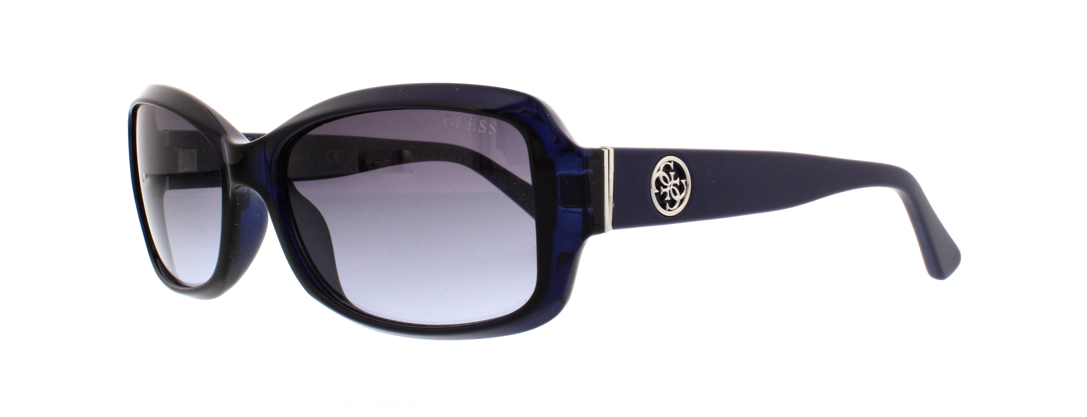 GUESS Sunglasses GU7410 90C Shiny Blue 55MM - Walmart.com