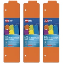 Avery, Snap-In Bookmark Plastic Dividers, 5 Tabs 24908, Multi-Color ...