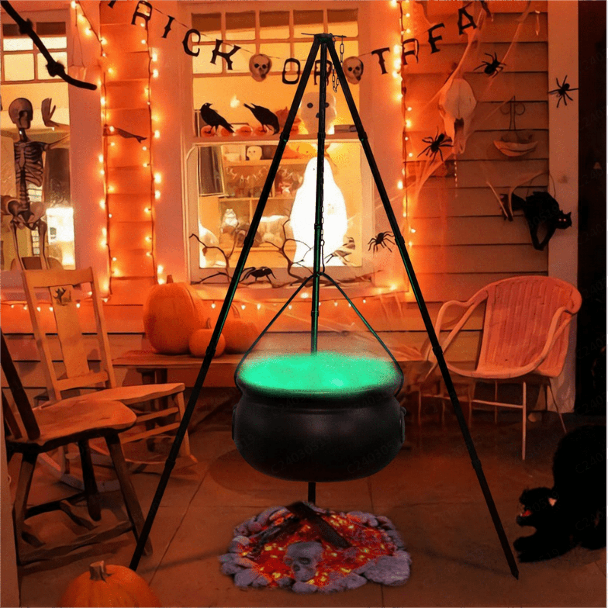 Click here for Tepsmf Large Cauldron Halloween Decor On Tripod Wi... prices