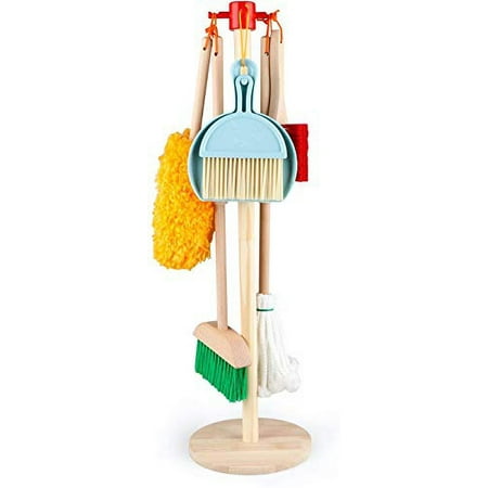 Wondertoys Kids Cleaning Set 7 Piece Wooden Detachable Cleaning Set ...