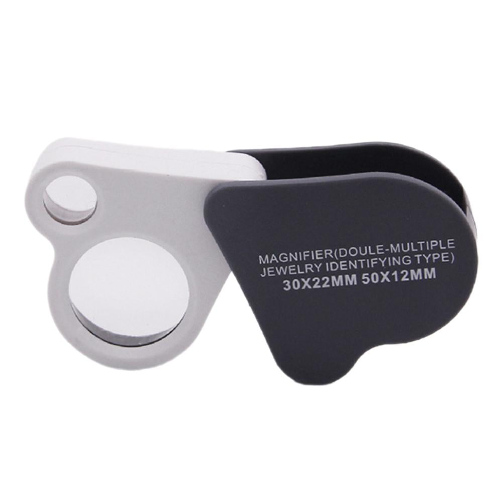 Lupa de ojo plegable para joyeros, herramientas de aumento HD 30X 50X ...