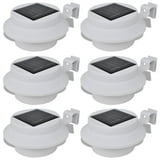 vidaXL Outdoor Solar Lamp Set Sconce Lamp for Porch Fence Light Gutter ...