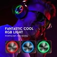 Jelly Comb Bluetooth Headphones with RGB Light,Stereo Wireless ...