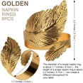 12 Pack Cloth Napkins and Gold Napkin Rings Set of 6, 17X17 Square ...