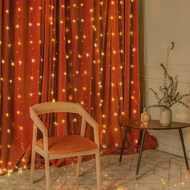 TORCHSTAR 9.8 x 9.8ft Window Curtain String Light, Waterproof LED ...