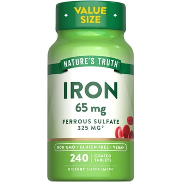 Nature Made Iron 65 mg - 365 Tablets - Walmart.com