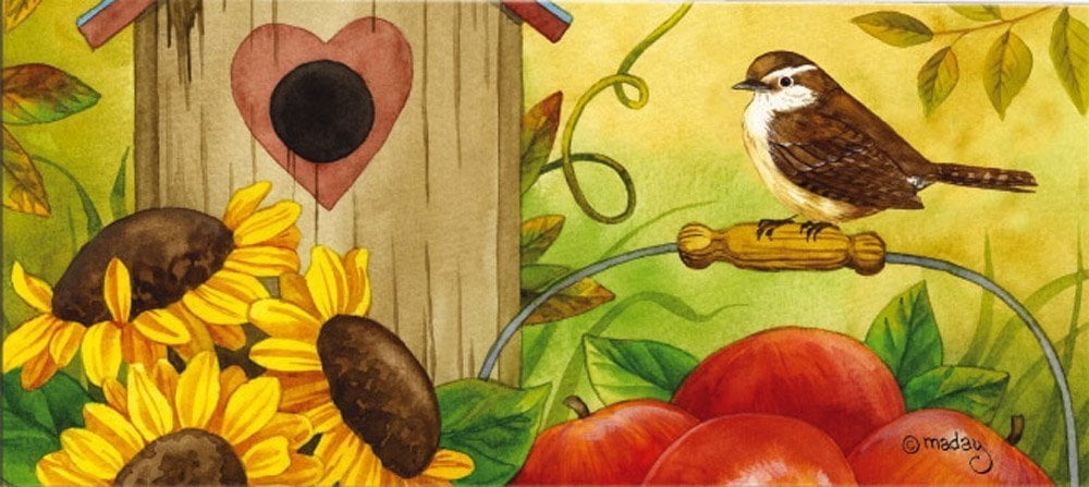 Evergreen Autumn Medley Decorative Mat Insert, 10 x 22 inches - Walmart ...