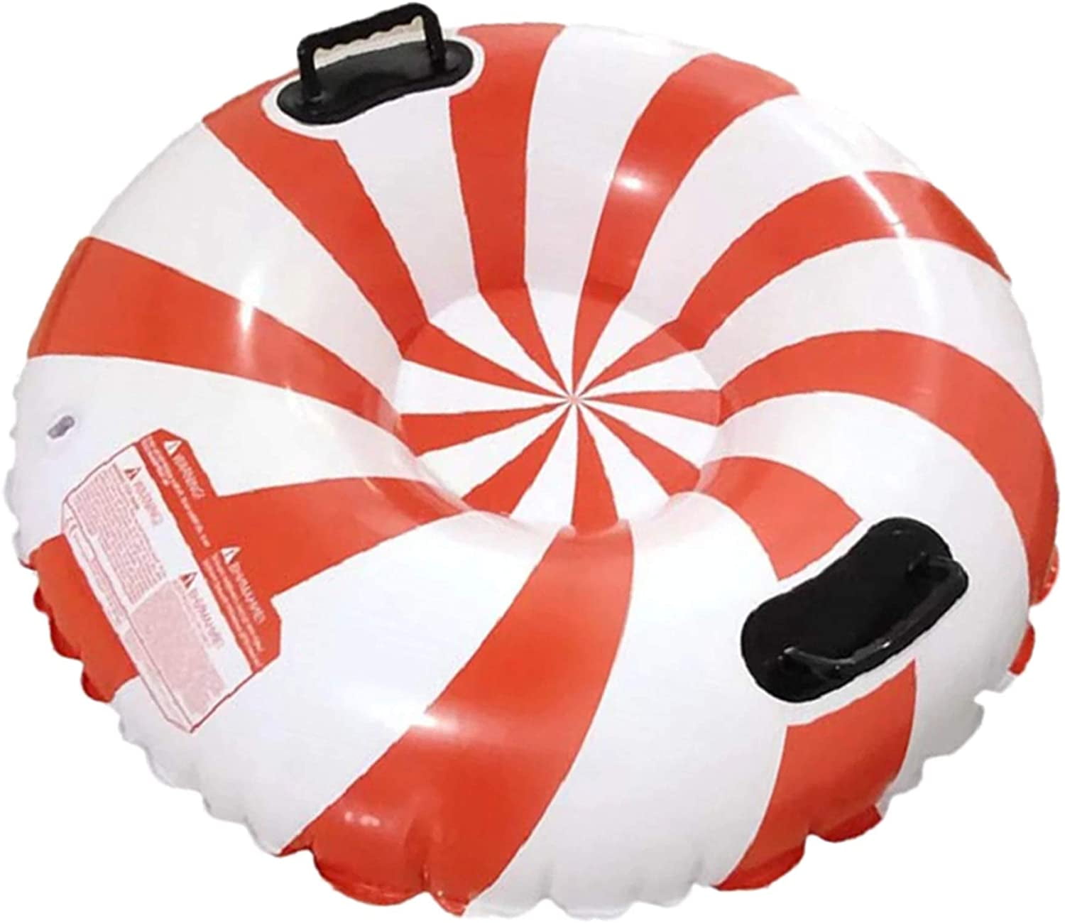 Winter Snow Tube Inflatable Snow Sled with Handle Wear-Proof Grass ...