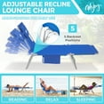 WEJOY Folding Beach Lounge Chair, Adjustable 5-Position, Face Down ...