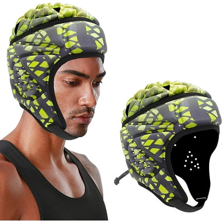 Football Helmets, Soft Padded Helmet for Rugby Flag Football Adjustable ...