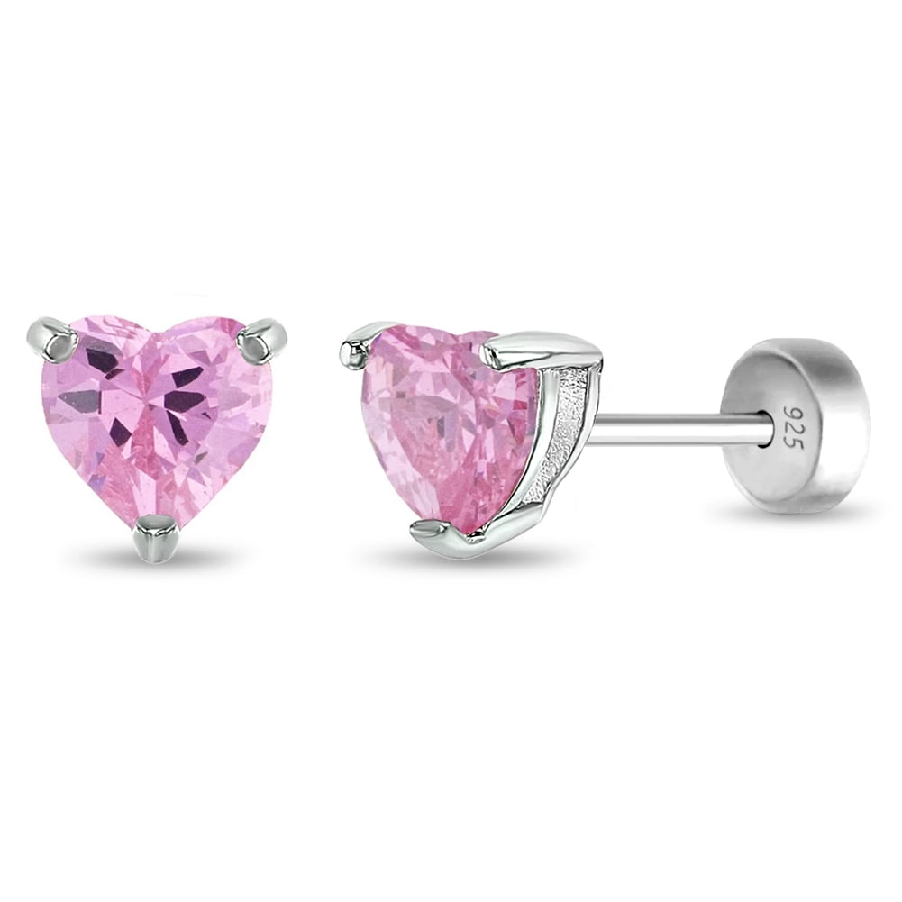 Click here for In Season Jewelry 925 Sterling Silver Pink Cz Soli... prices