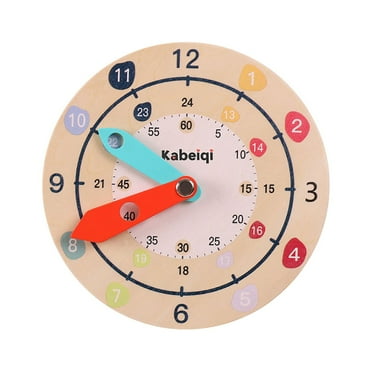 Learning Resources Primary Time Teacher 12-Hour Clock - Toy - Walmart.com