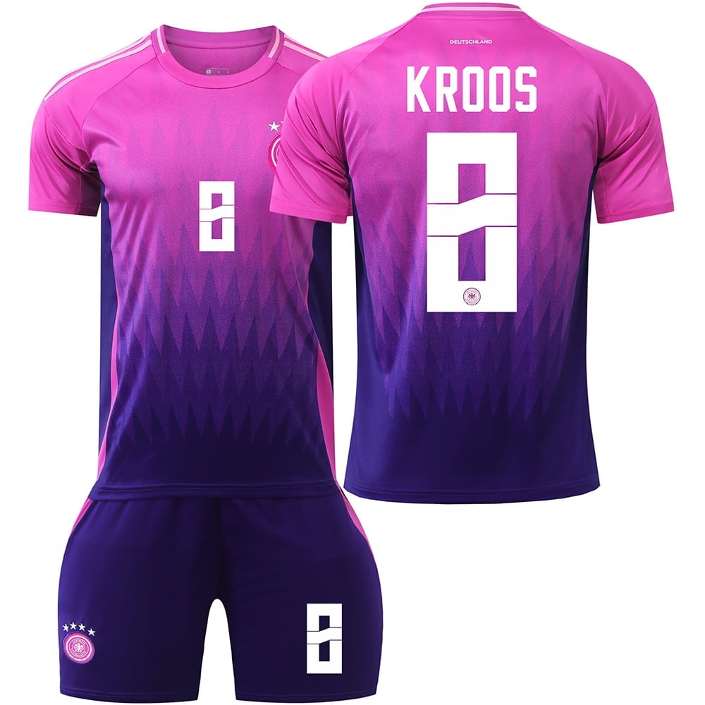 Mens/Kids 2024 European Cup Soccer Game Germany #8 Kroos Soccer Jerseys ...