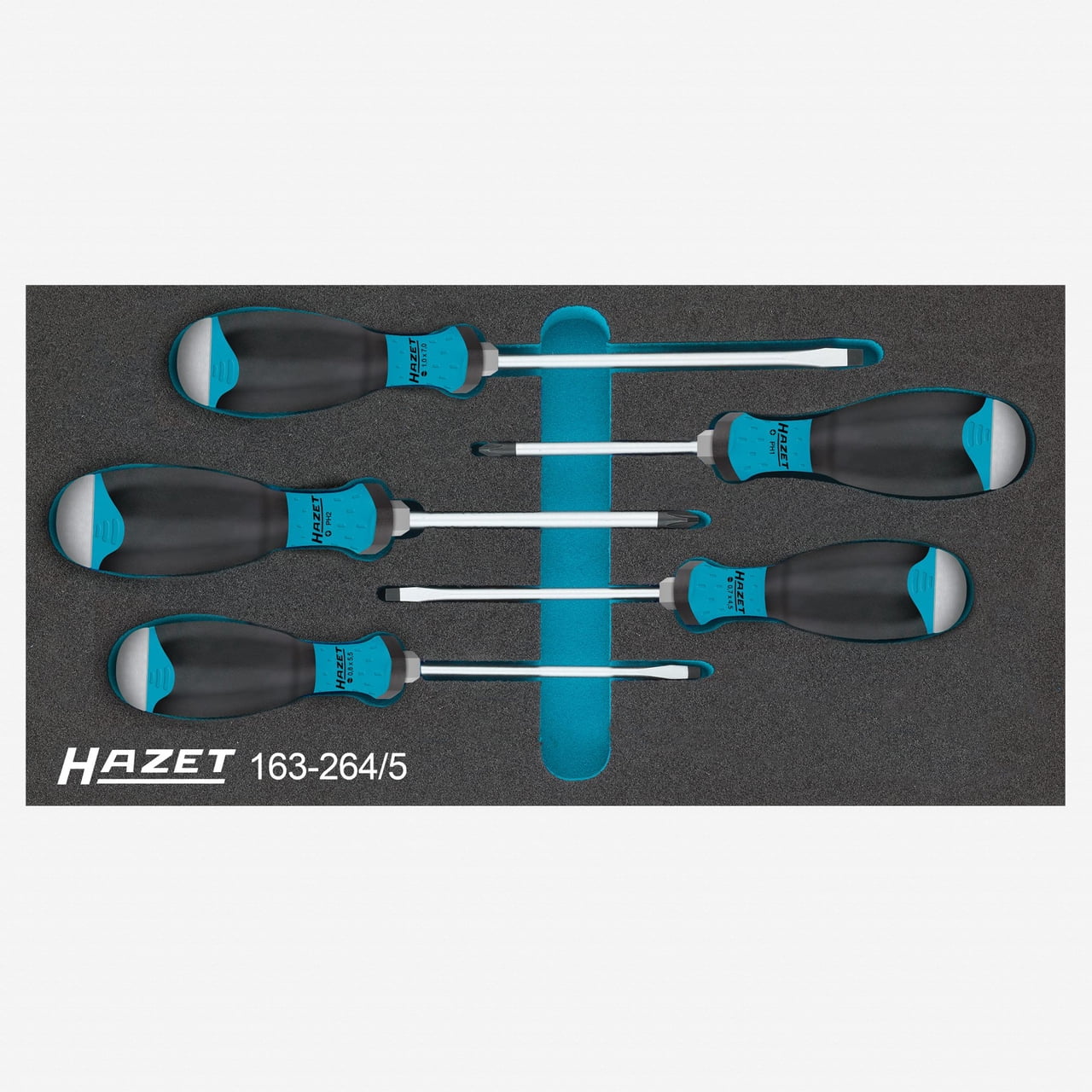 Hazet 163-264/5 Screwdriver set with impact cap - Walmart.com