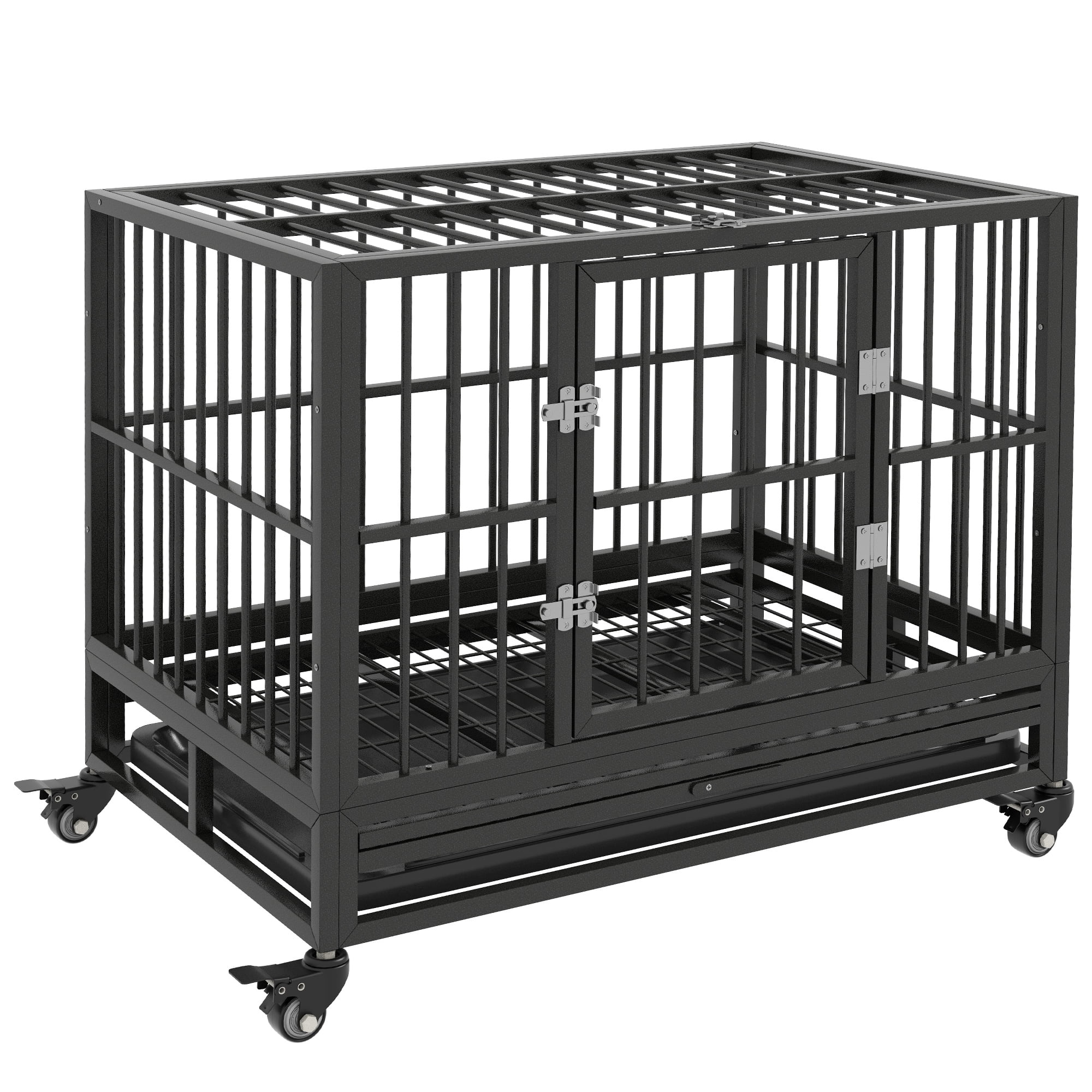 Click here for Pawhut 36 Heavy Duty Steel Dog Crate Kennel Pet Ca... prices